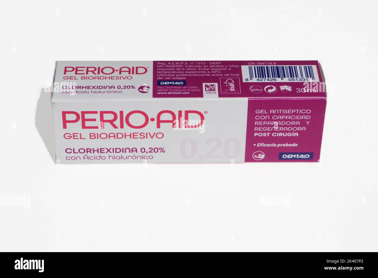 PERIO AID BIOADHESIVE GEL CHLORHEXIDINE 0.20 30ML Stock Photo - Alamy