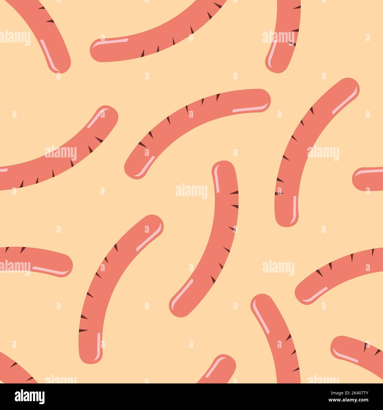 Seamless pattern with sausages.Vector illustration Stock Vector Image ...