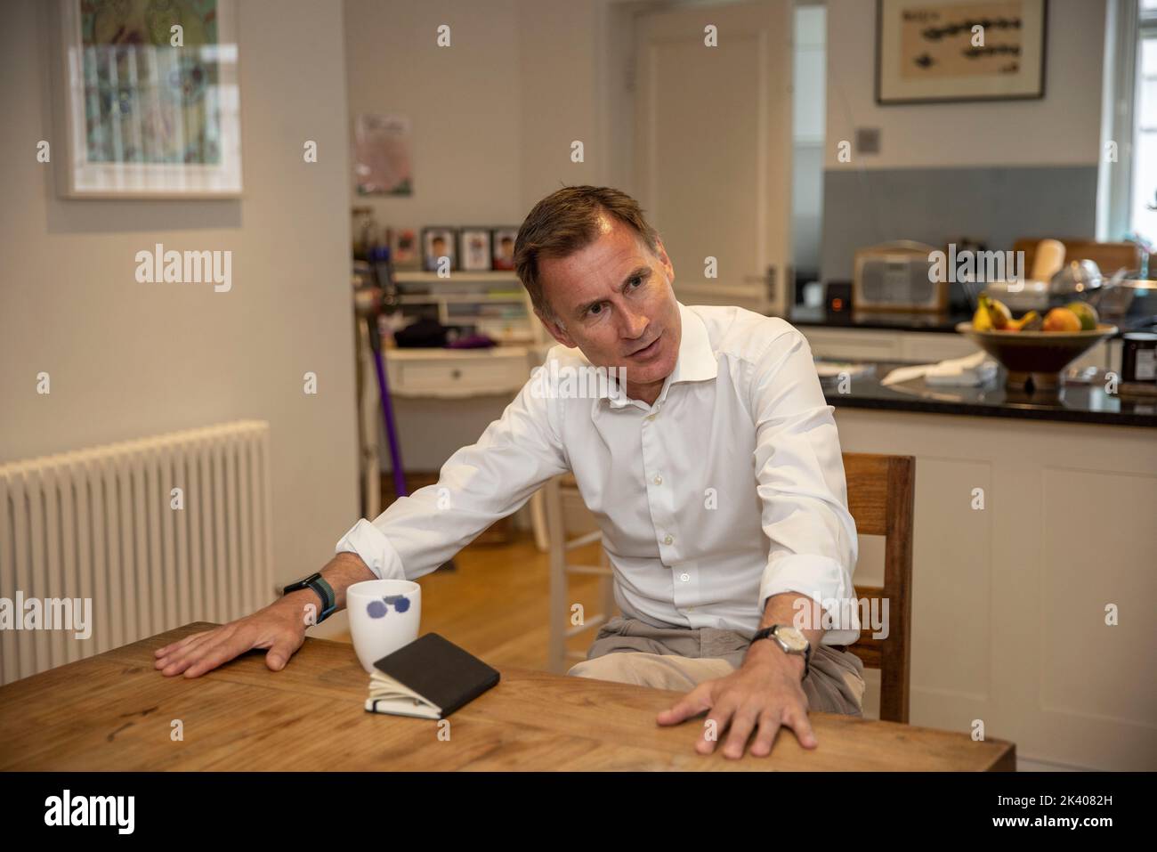 Jeremy Hunt, former Conservative Party Cabinet Minister at his home in ...
