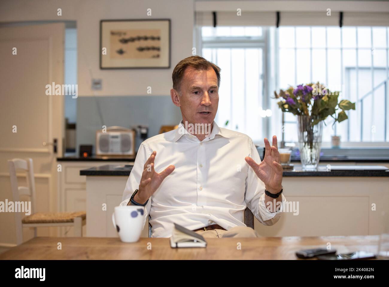 Jeremy Hunt, former Conservative Party Cabinet Minister at his home in ...