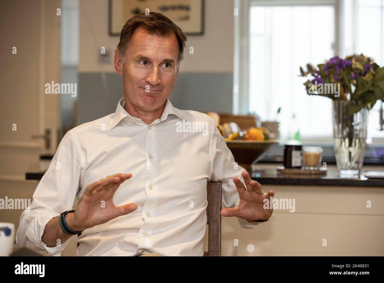 Jeremy Hunt, former Conservative Party Cabinet Minister at his home in ...