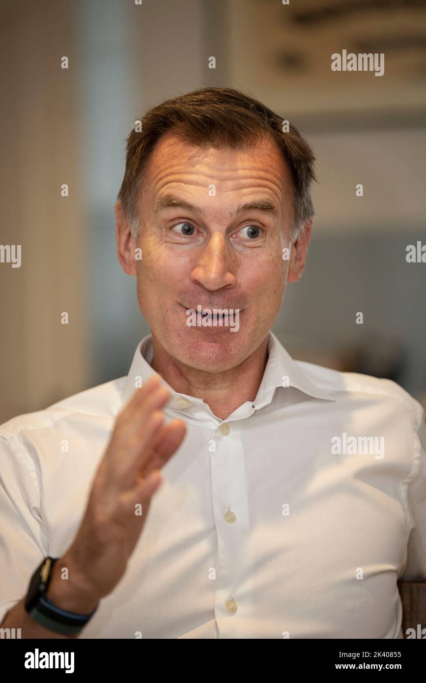 Jeremy Hunt, former Conservative Party Cabinet Minister at his home in ...
