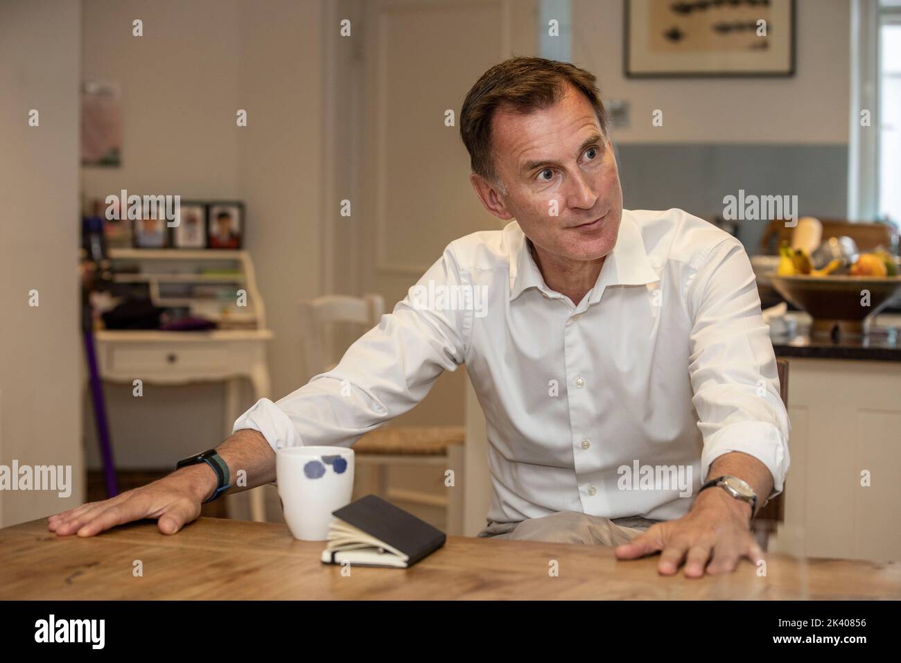 Jeremy Hunt, former Conservative Party Cabinet Minister at his home in ...