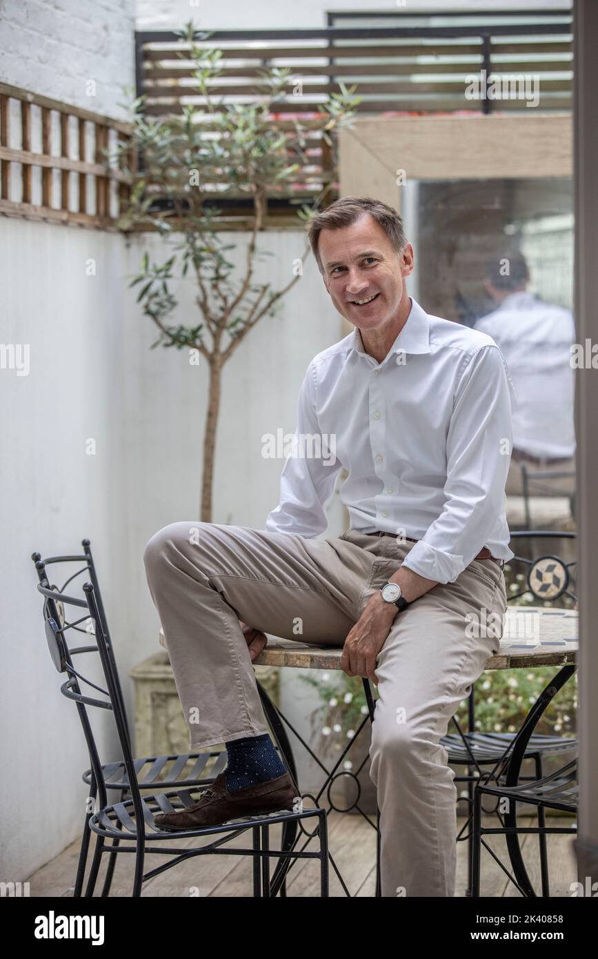Jeremy Hunt, former Conservative Party Cabinet Minister at his home in ...