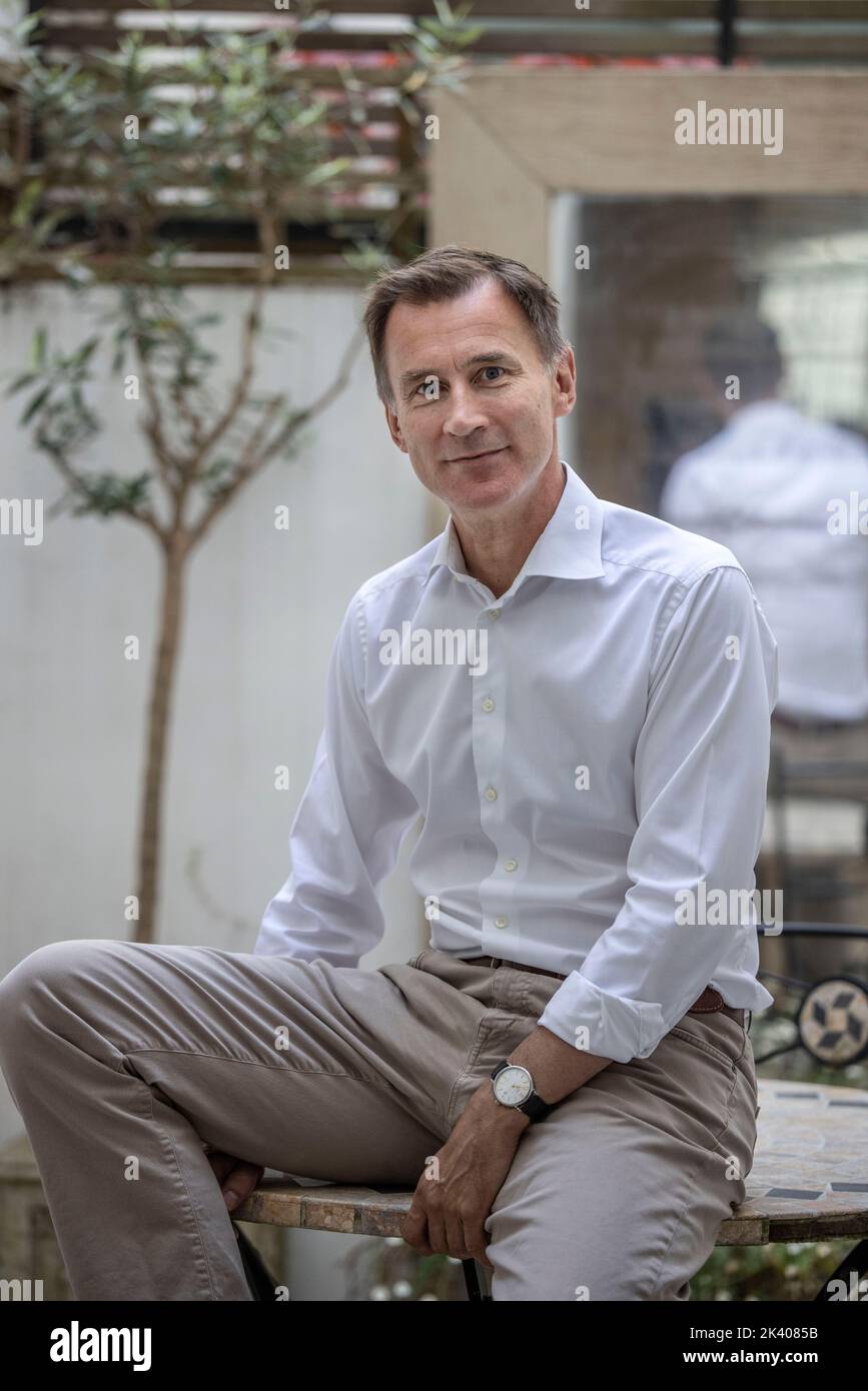 Jeremy Hunt, former Conservative Party Cabinet Minister at his home in ...
