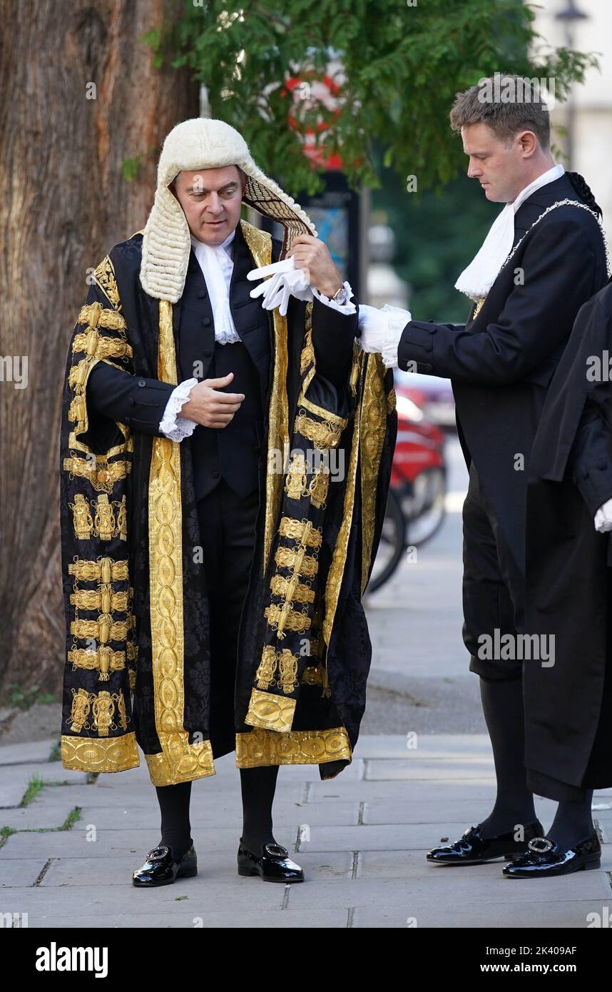 Lord chancellor swearing in ceremony hi-res stock photography and ...