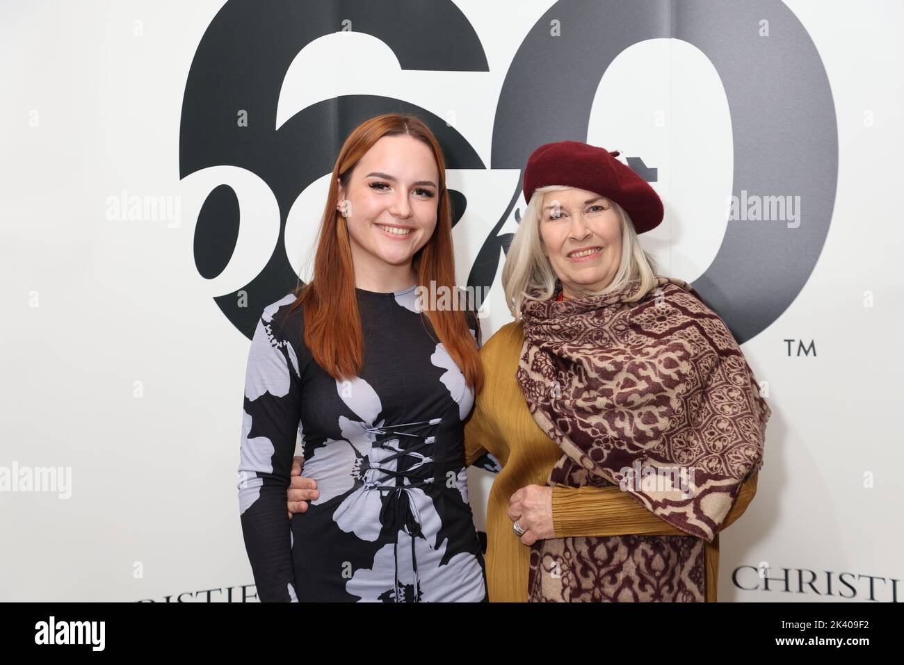 Grace Arnold and Meg Simmonds arrive for the Sixty Years of James Bond ...