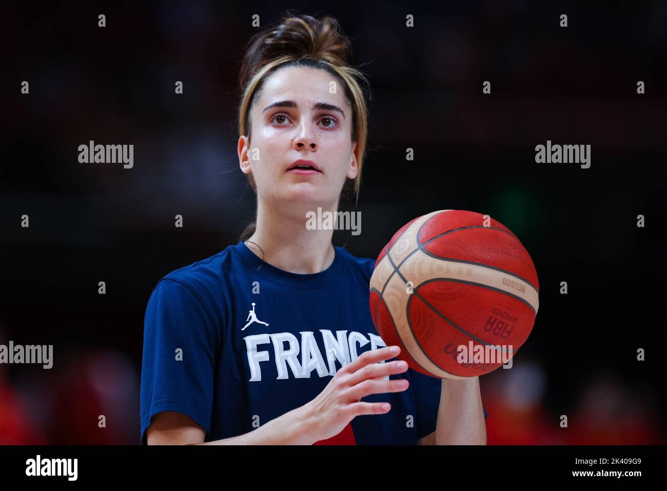 Sydney, Australia, 29 September, 2022. Lisa Berkani of France warms up ...