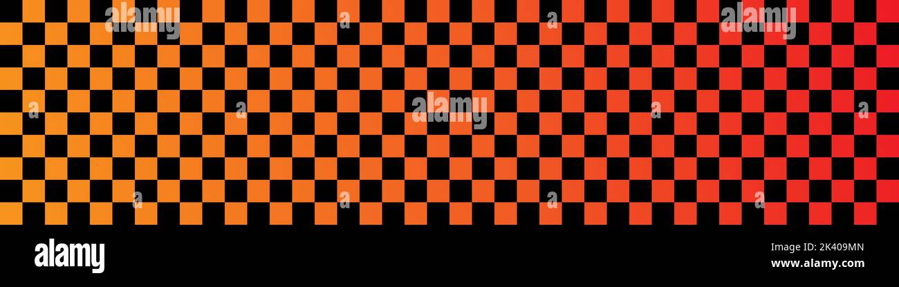 A seamless background with orange, red and black checkered patterns ...
