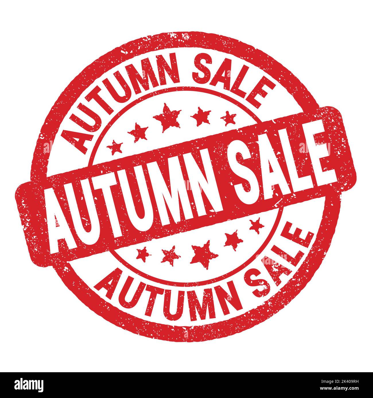 AUTUMN SALE text written on red grungy stamp sign Stock Photo - Alamy