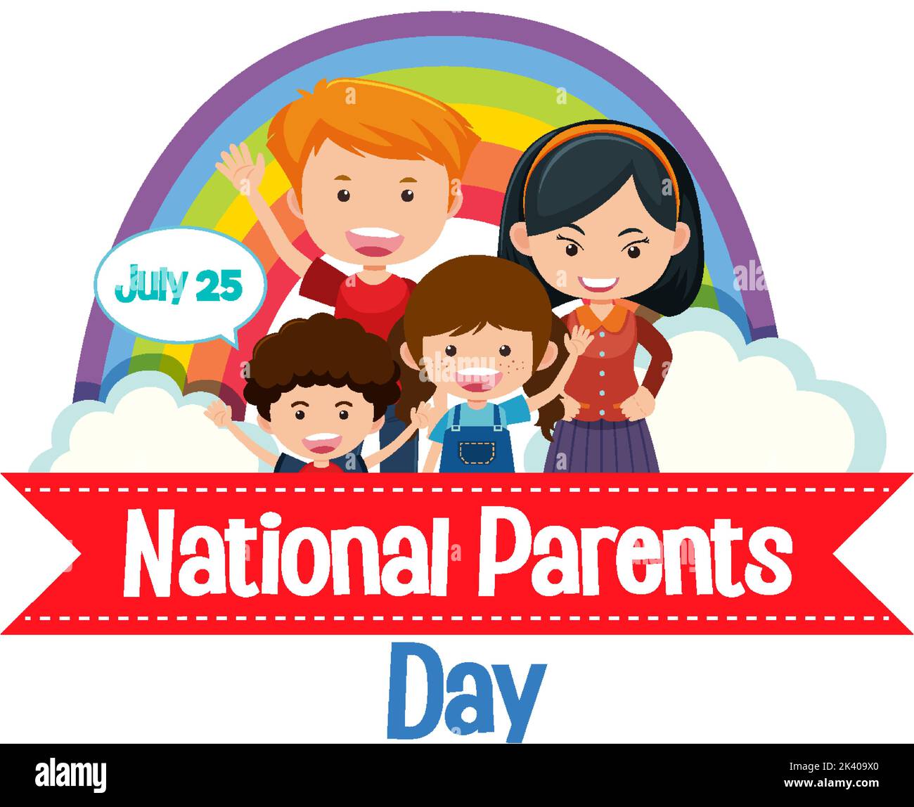 National Parents Day Poster Template illustration Stock Vector Image ...