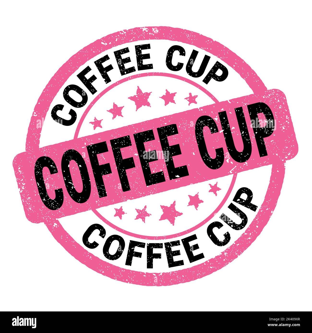 COFFEE CUP text written on pink-black grungy stamp sign Stock Photo - Alamy