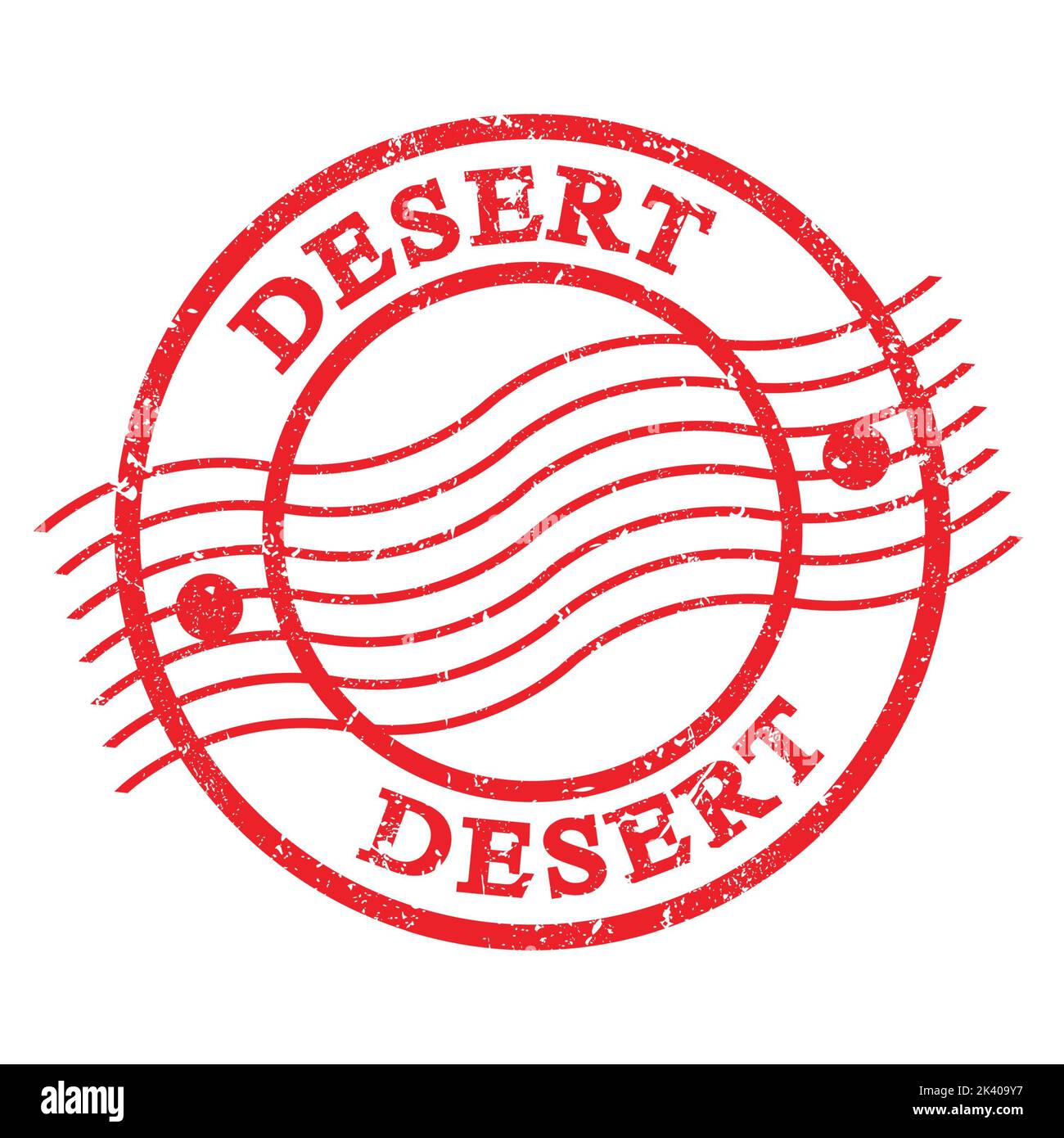 DESERT, text written on red grungy postal stamp Stock Photo - Alamy