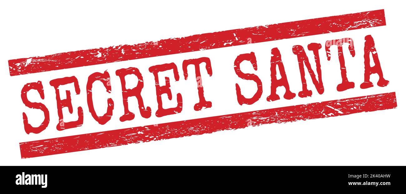 Secret santa stamp Cut Out Stock Images & Pictures - Alamy