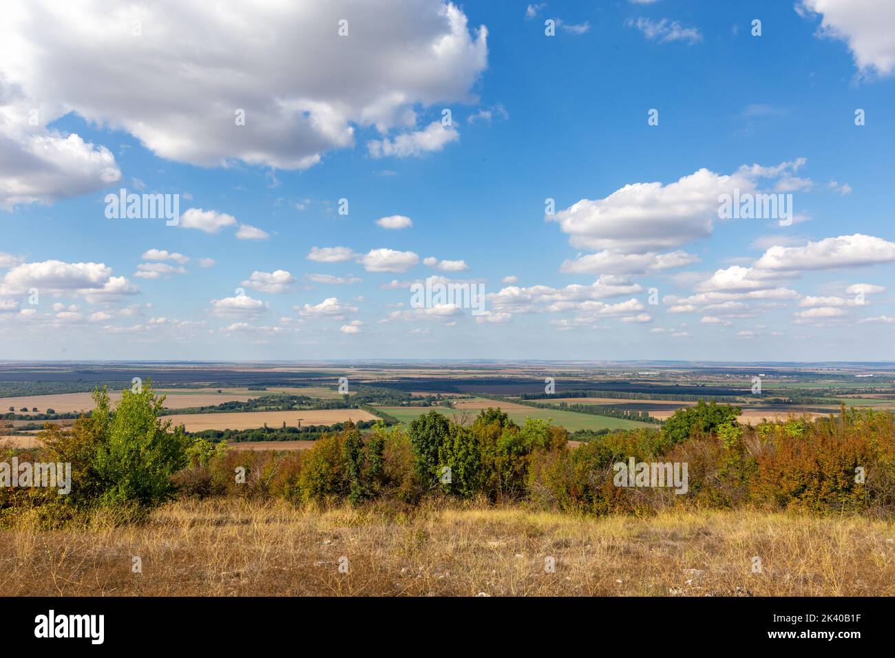 The nature of the Lovech region in Bulgaria. The Danube plain and ...