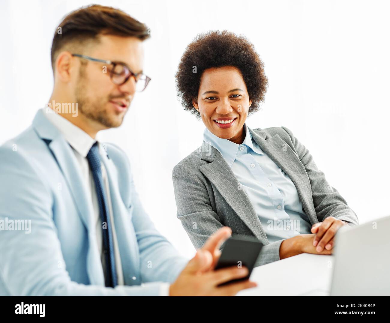 business businesswoman leader black african american meeting office ...