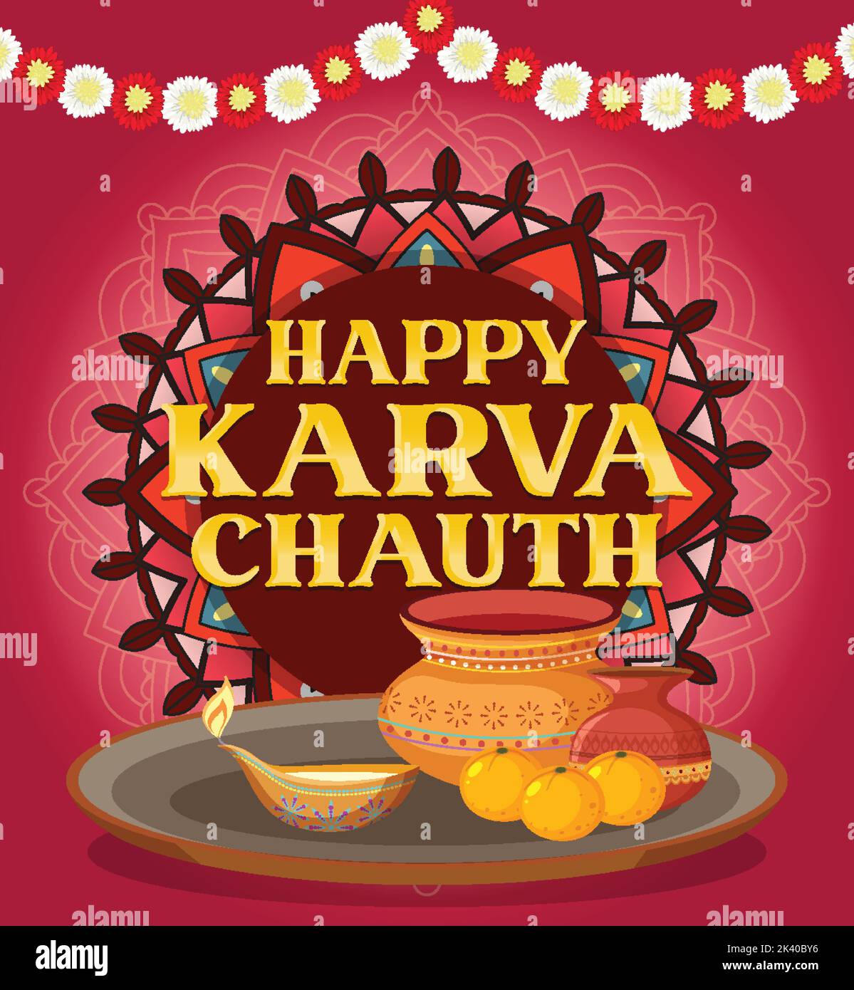 Karvachauth Stock Vector Images - Alamy