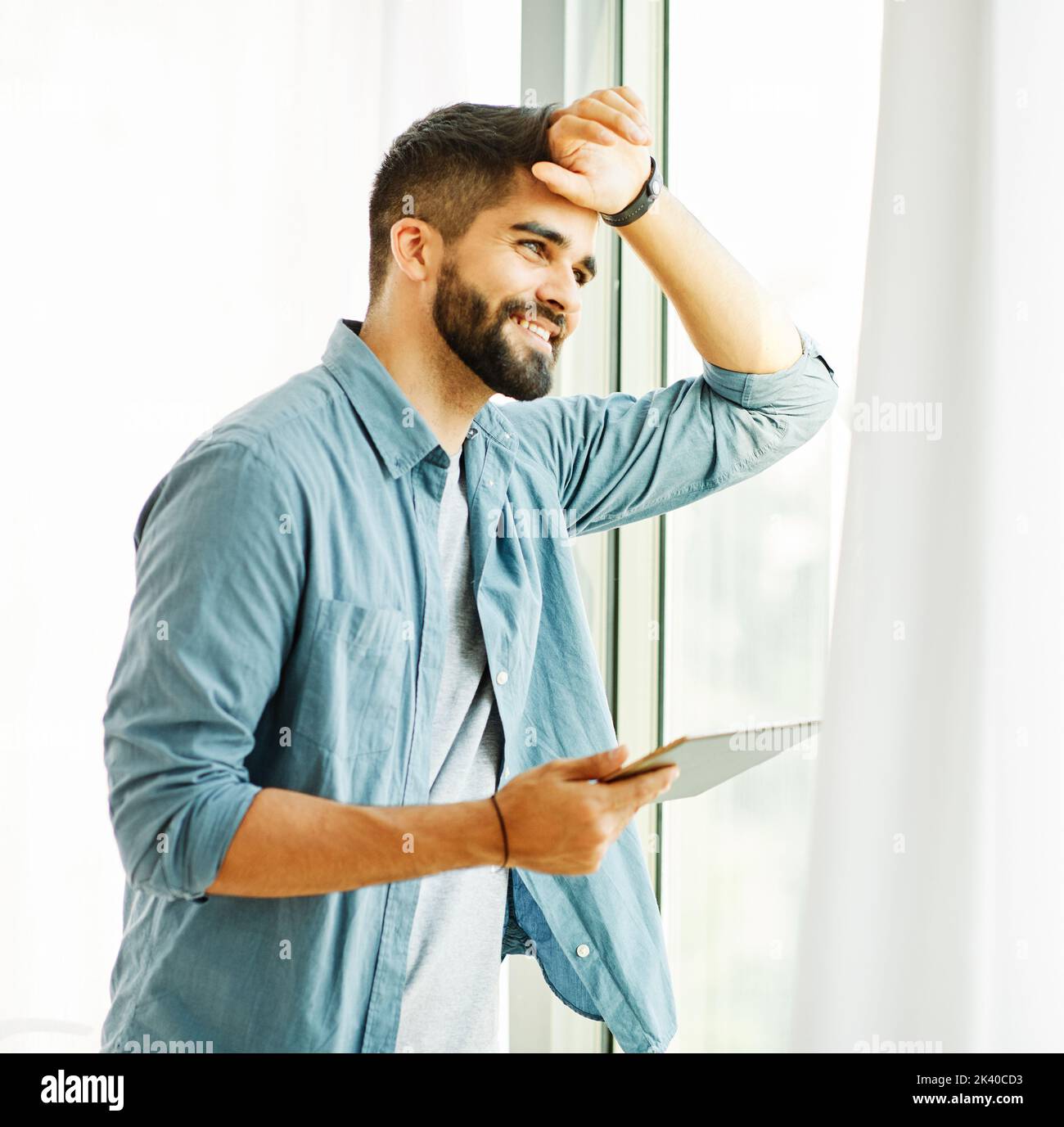 Portrait happy caucasian man using hi-res stock photography and images ...