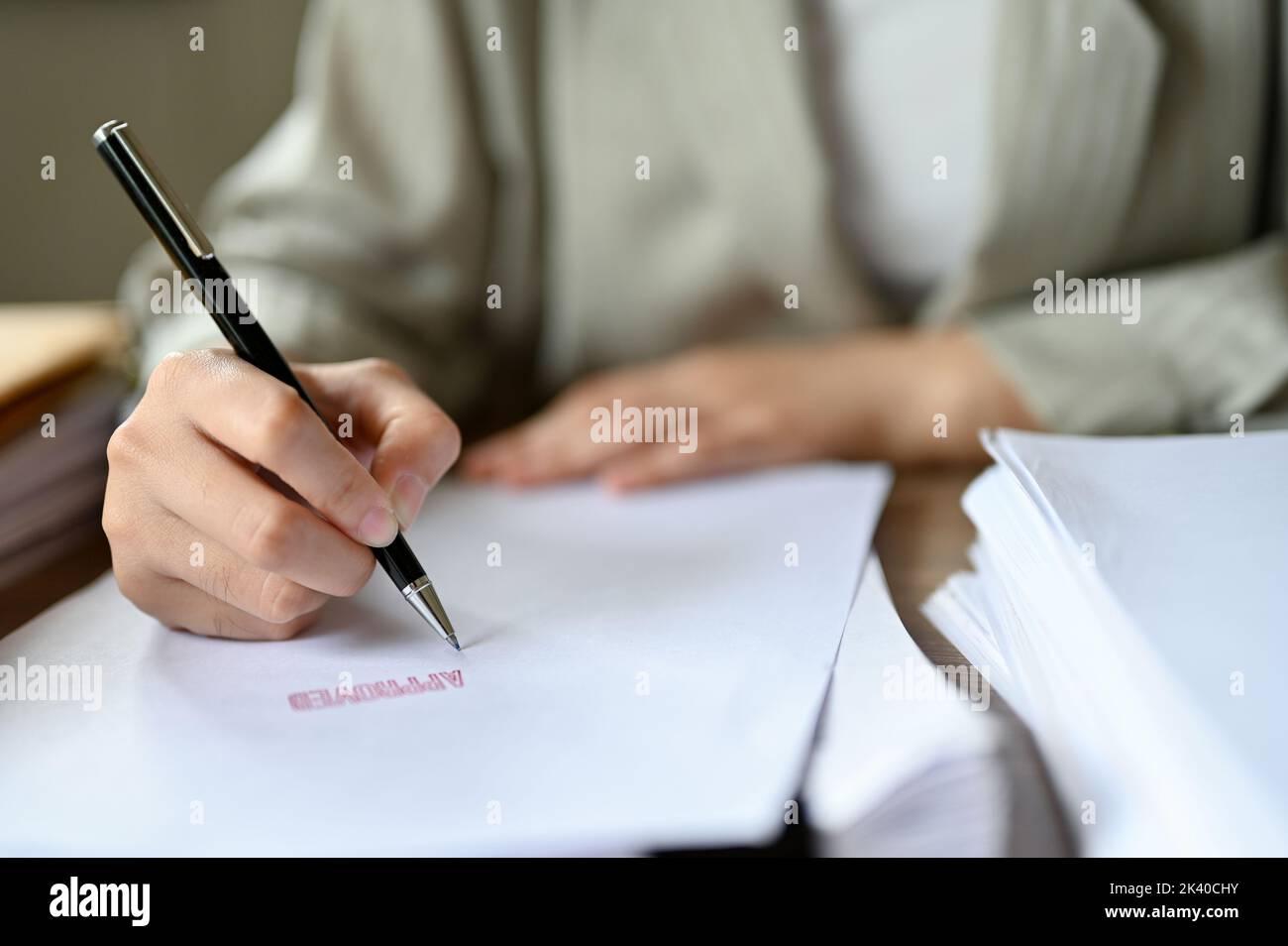 Approval agreement hi-res stock photography and images - Alamy