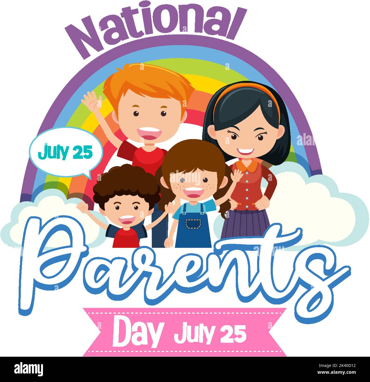 National Parents Day poster design illustration Stock Vector Image ...