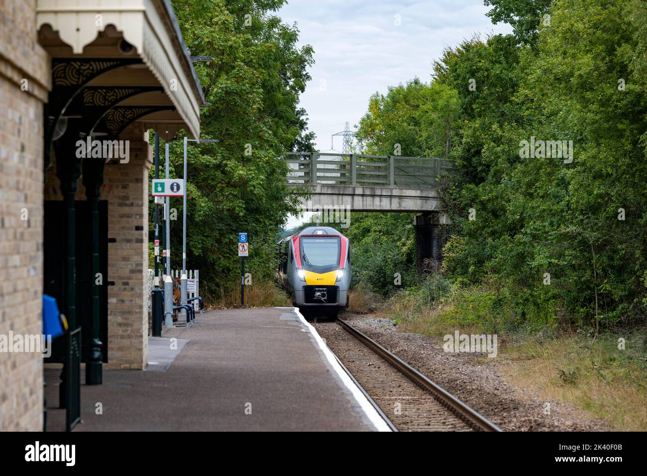 Wickham Market (Campsea Ashe) railway station Suffolk UK Stock Photo ...