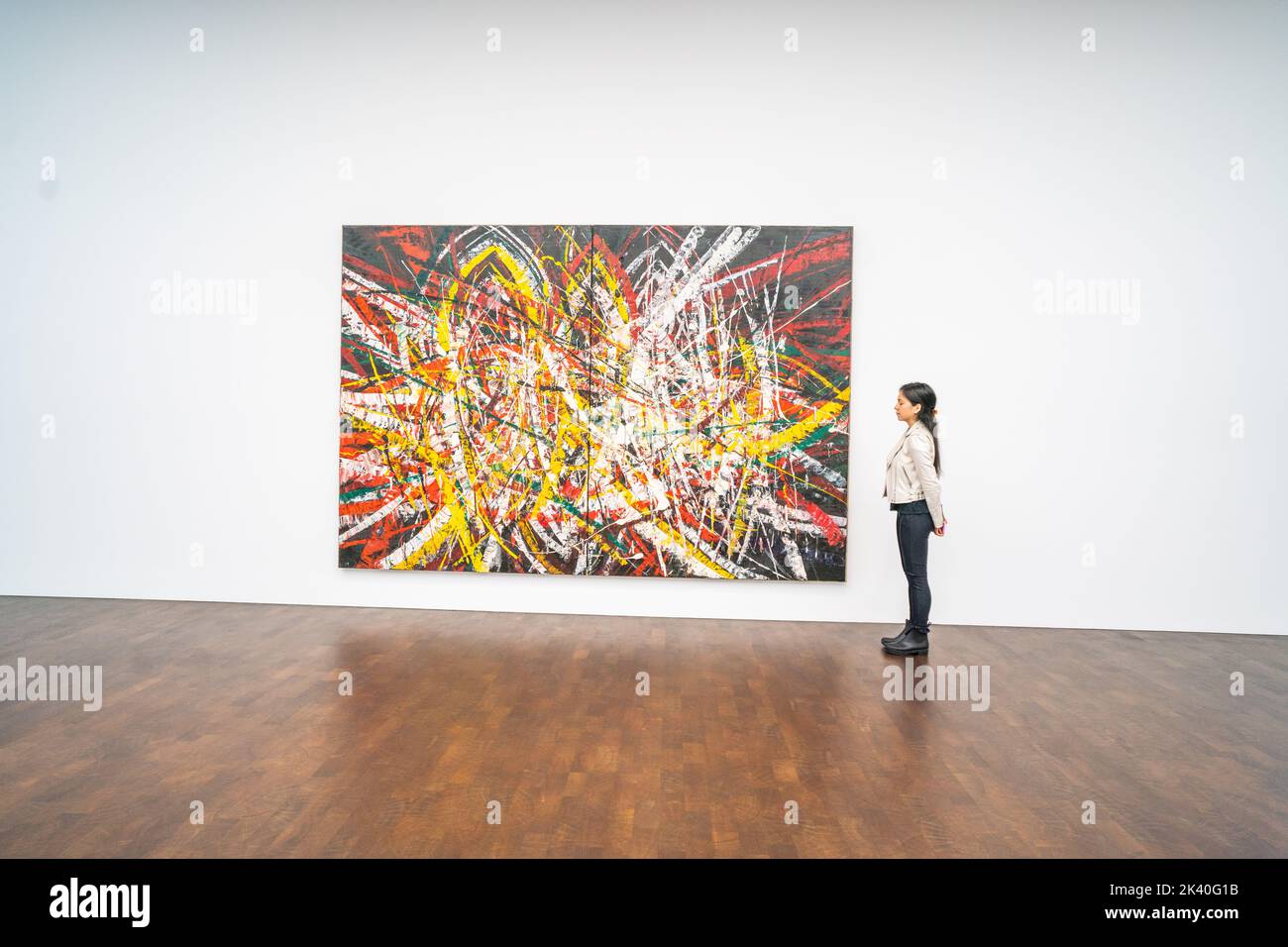 London UK. 29 September 2022 . MARK GROTJAHN. Untitled (Backcountry ...