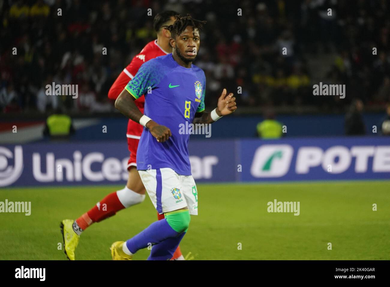 Le 27 septembre 2022,Fred lors du match amical entre le Brésil et la ...