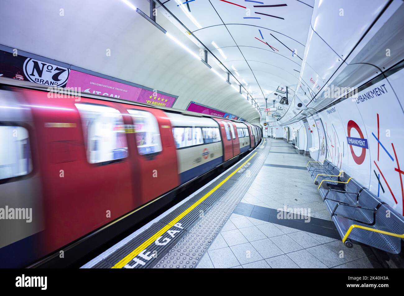 Embankment Underground Station, Westminster, London Stock Photo - Alamy