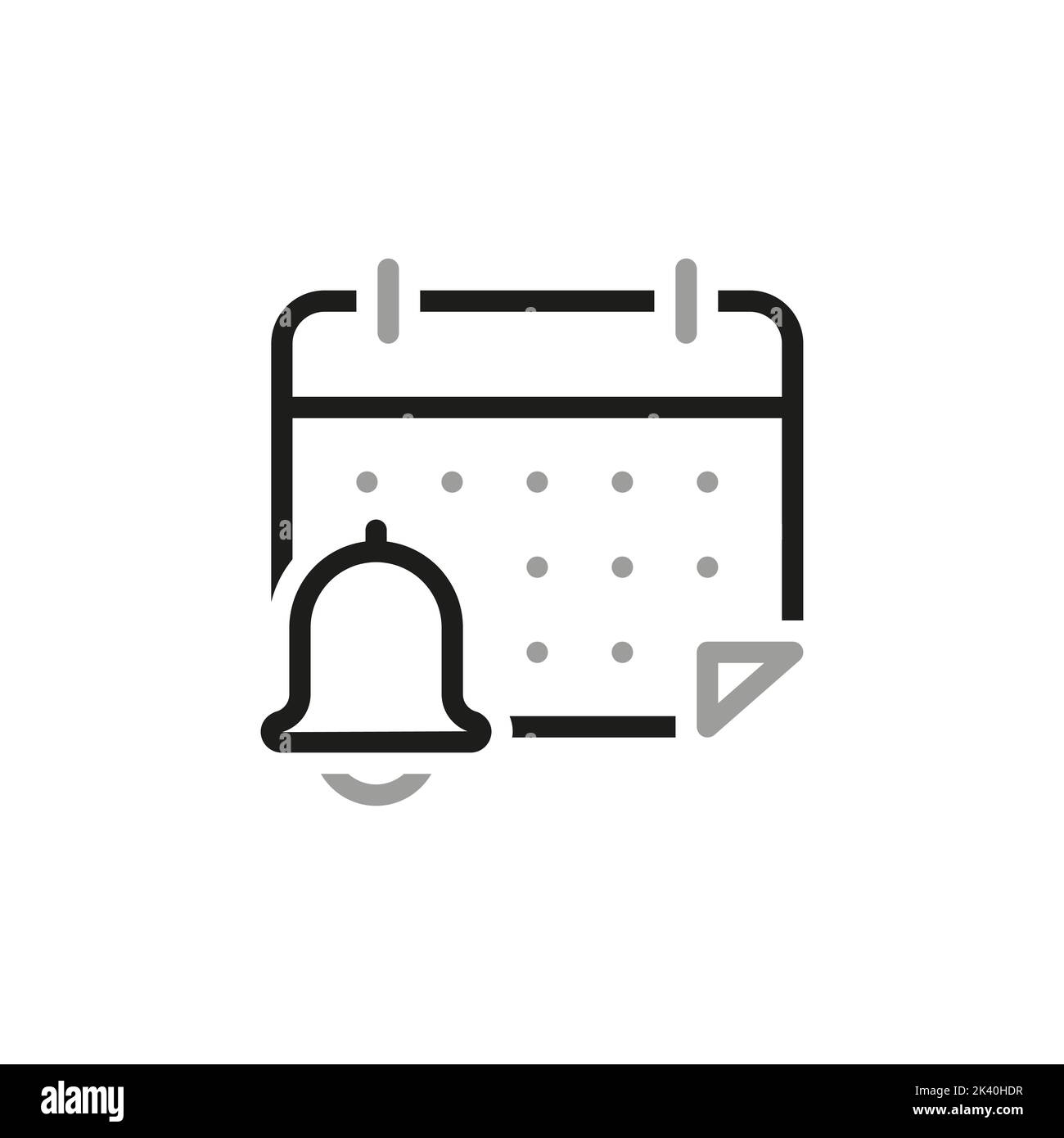 Simple Linear Vector Icon Related To Calendar Notification Line Icons About Notification