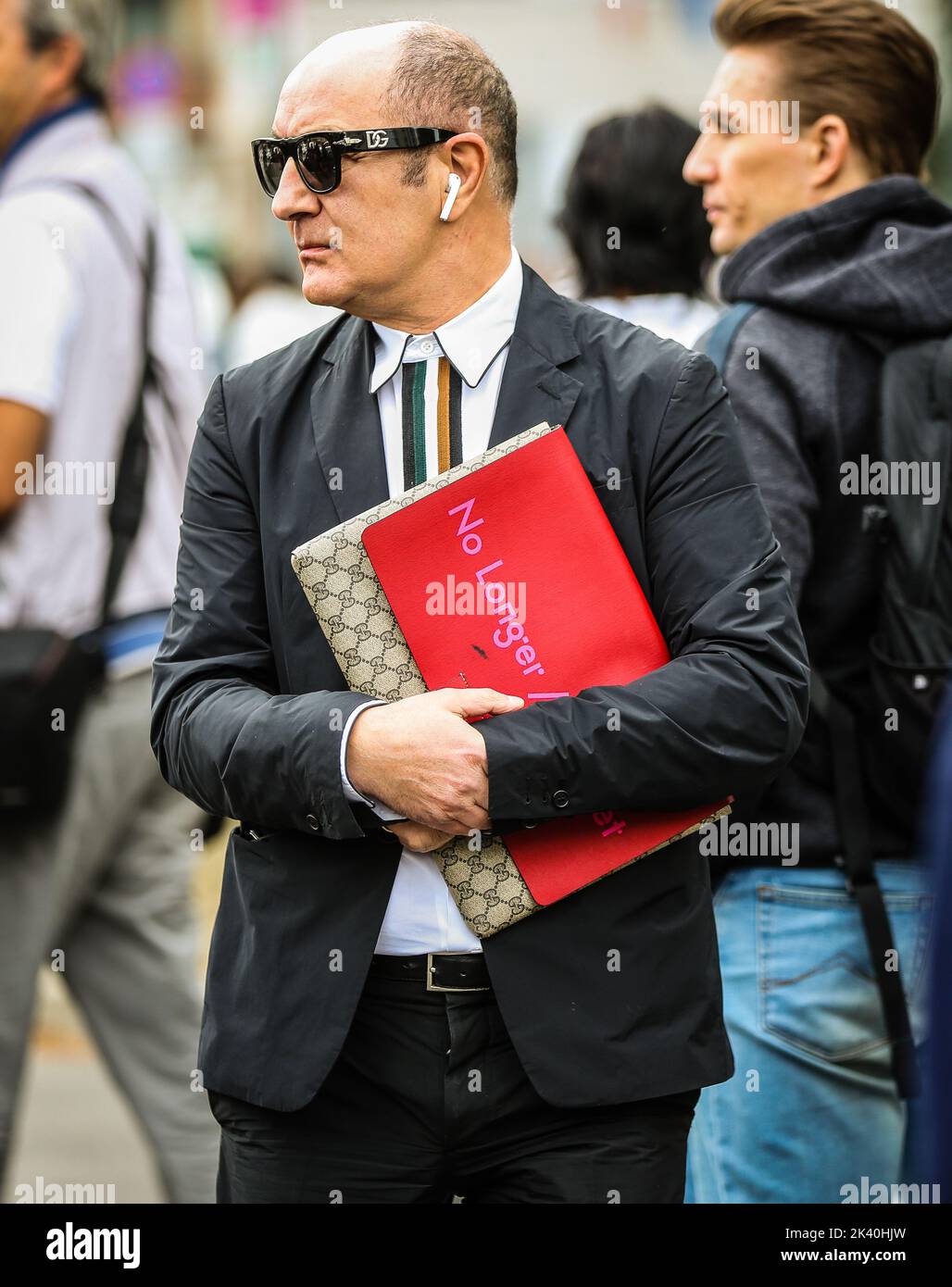 MILAN, Italy- September 21 2022: Michele Ciavarella on the street in ...