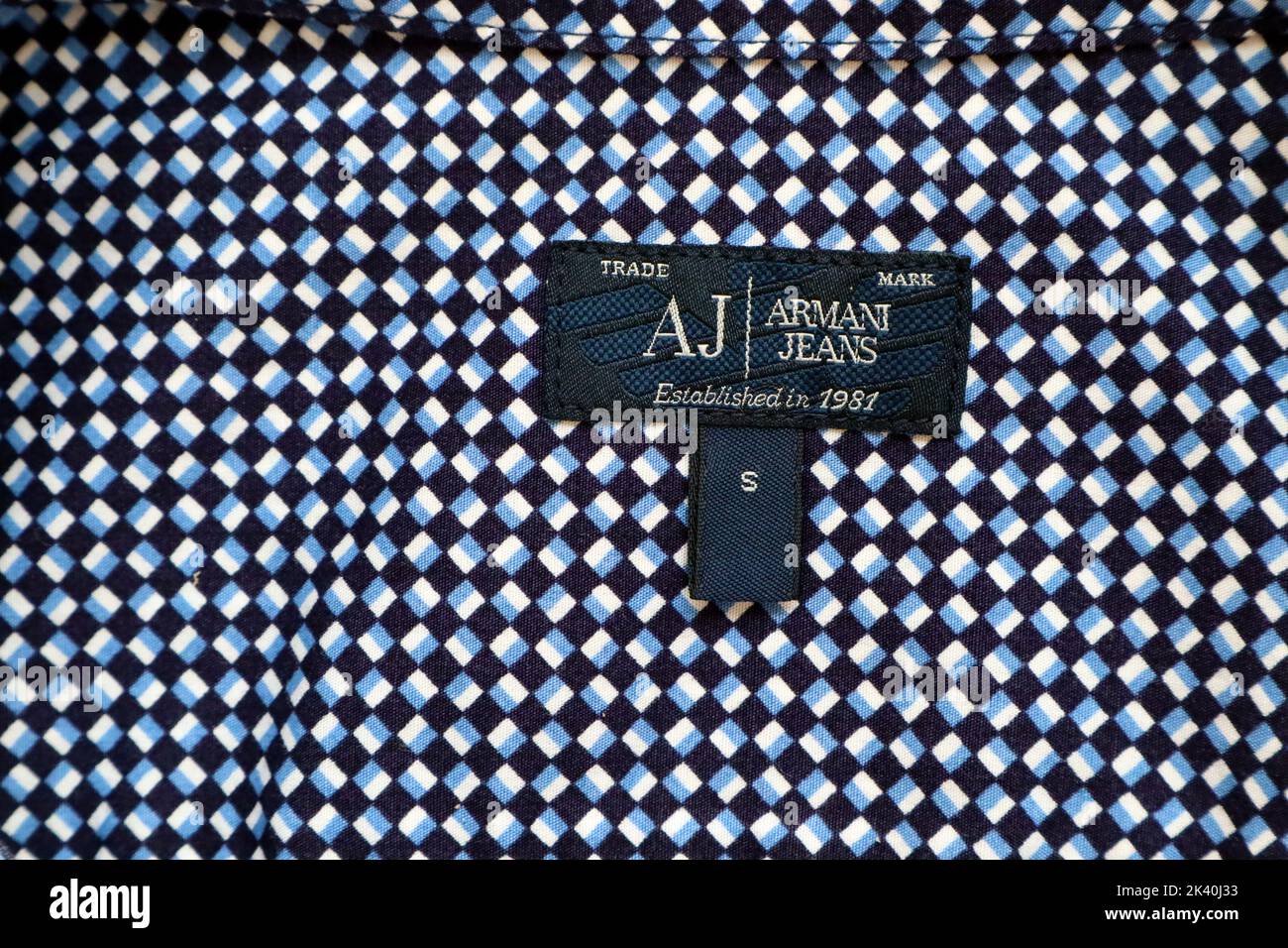 Armani jeans logo hi-res stock photography and images - Alamy