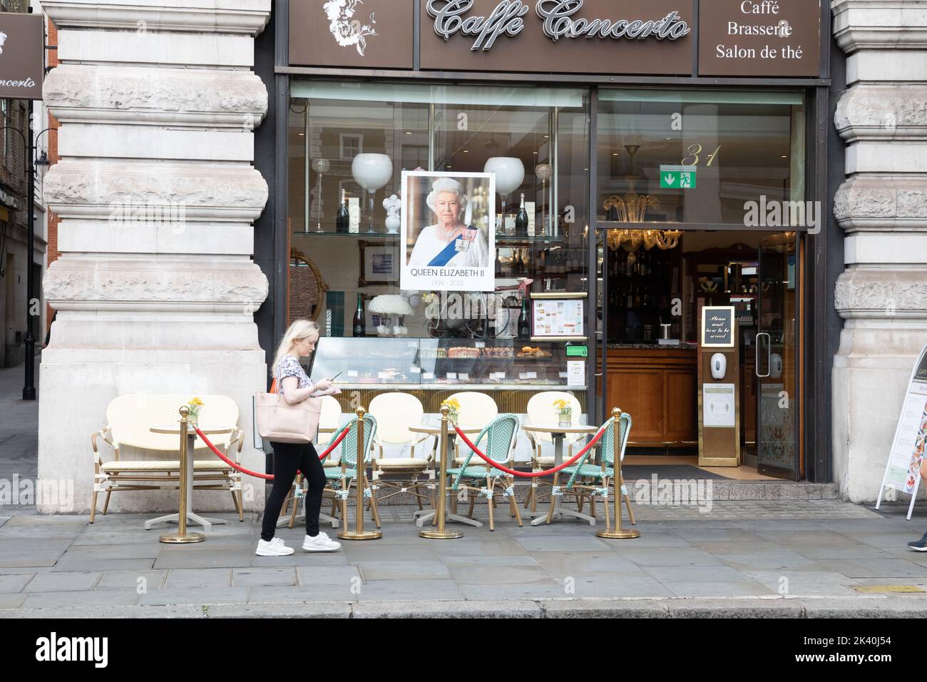 Caffe Concerto in London, UK Stock Photo - Alamy