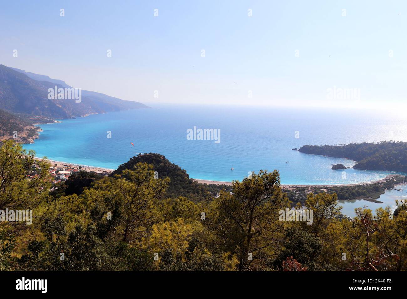 mediterranean sea view oludeniz beach Stock Photo - Alamy