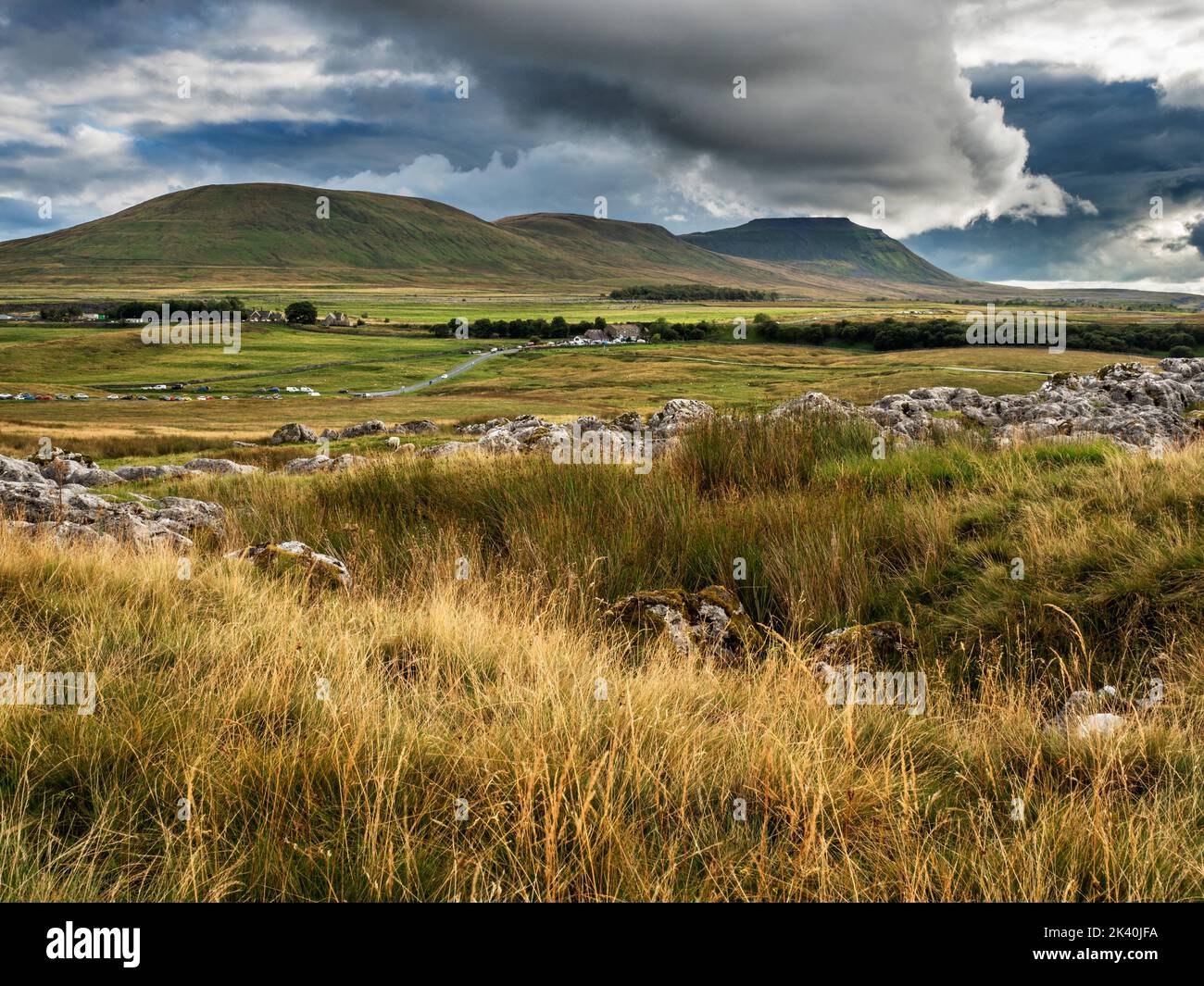 Dramatic clouds over Park Fell, Simon Fell and Ingleborough from ...