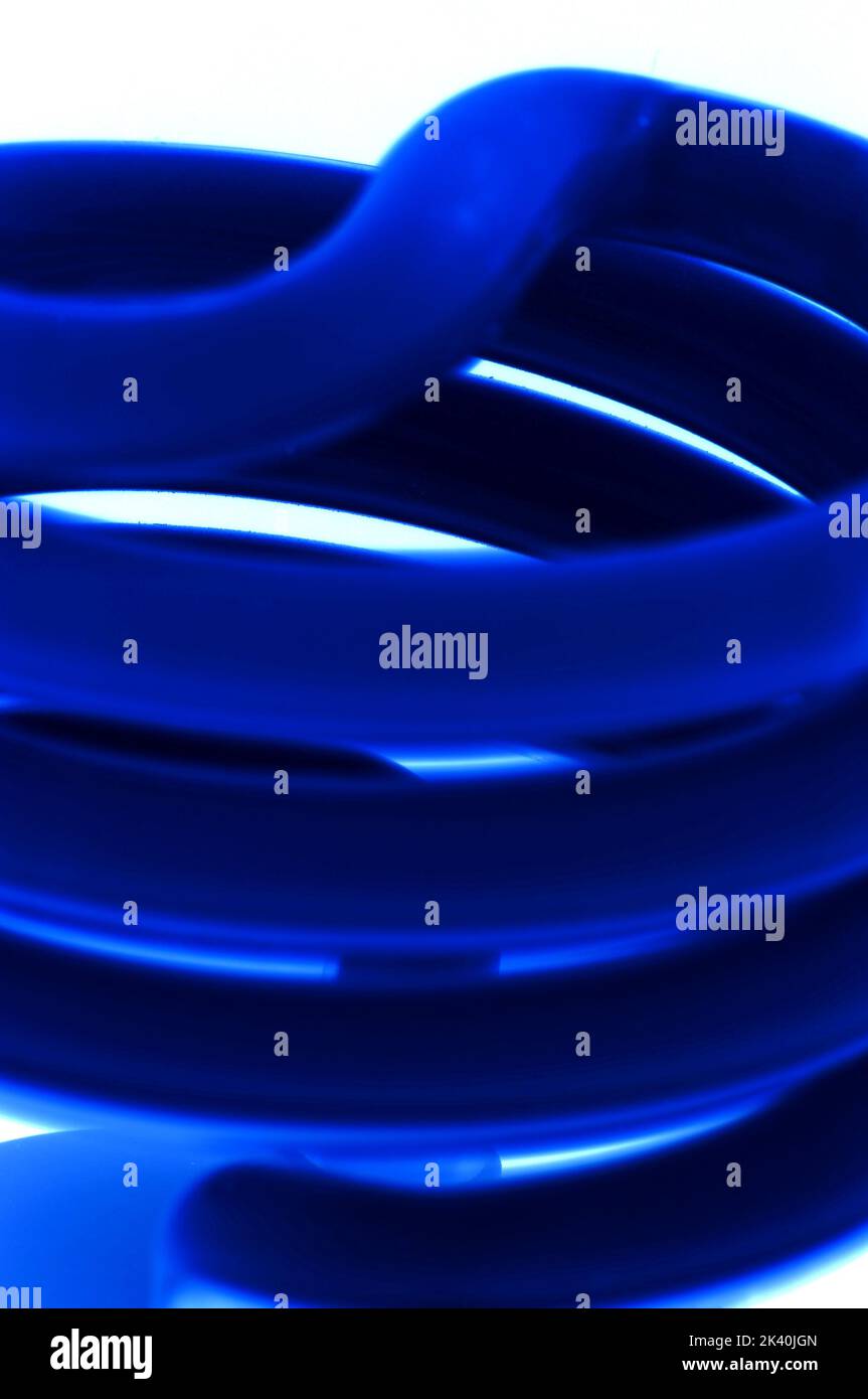 A florescent bulb symbolizing the saving energy of and money stock ...