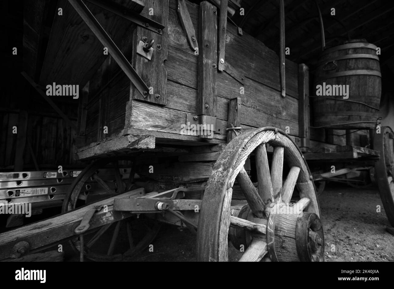 Prairie wagon Black and White Stock Photos & Images - Alamy