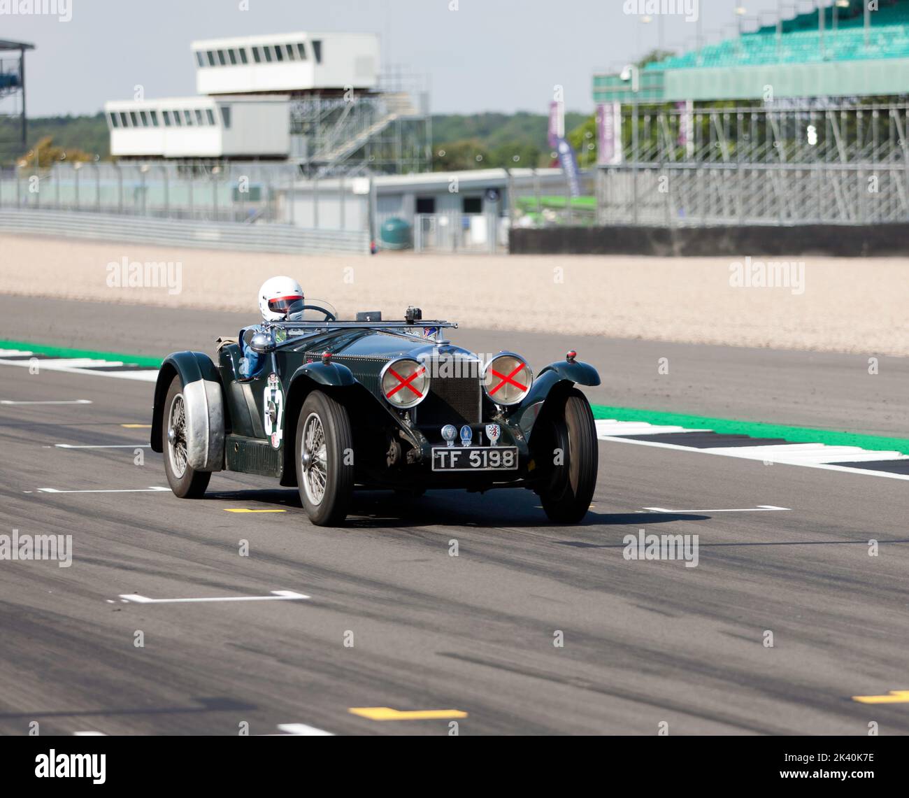 Trevor Swete, driving his Green, 1931, Invicta S-Type, during the MRL ...