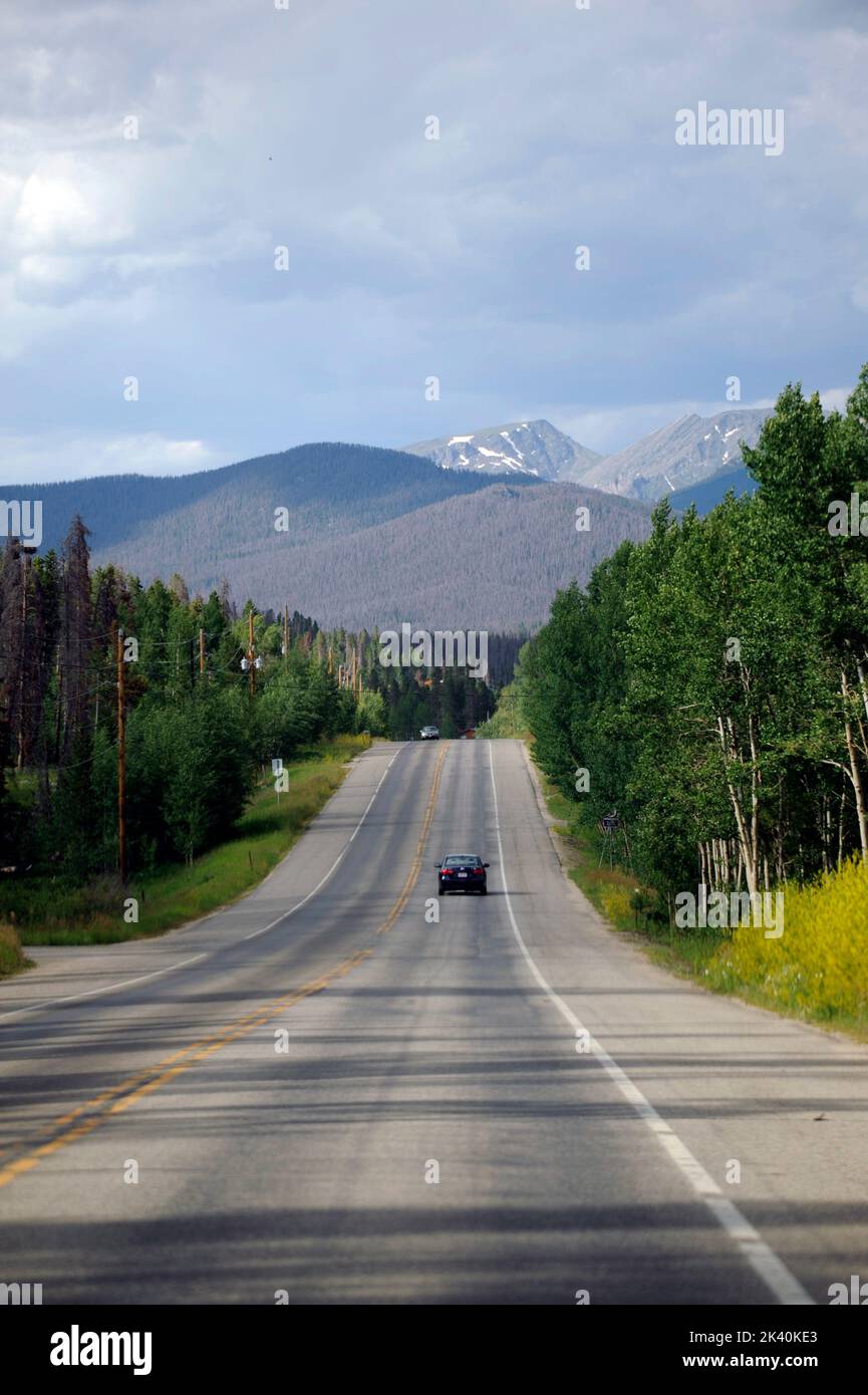 Country road stock photo Stock Photo - Alamy