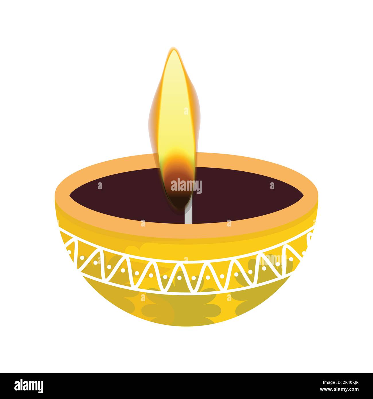 Decorative Diwali deep vector illustration Stock Vector Image & Art - Alamy