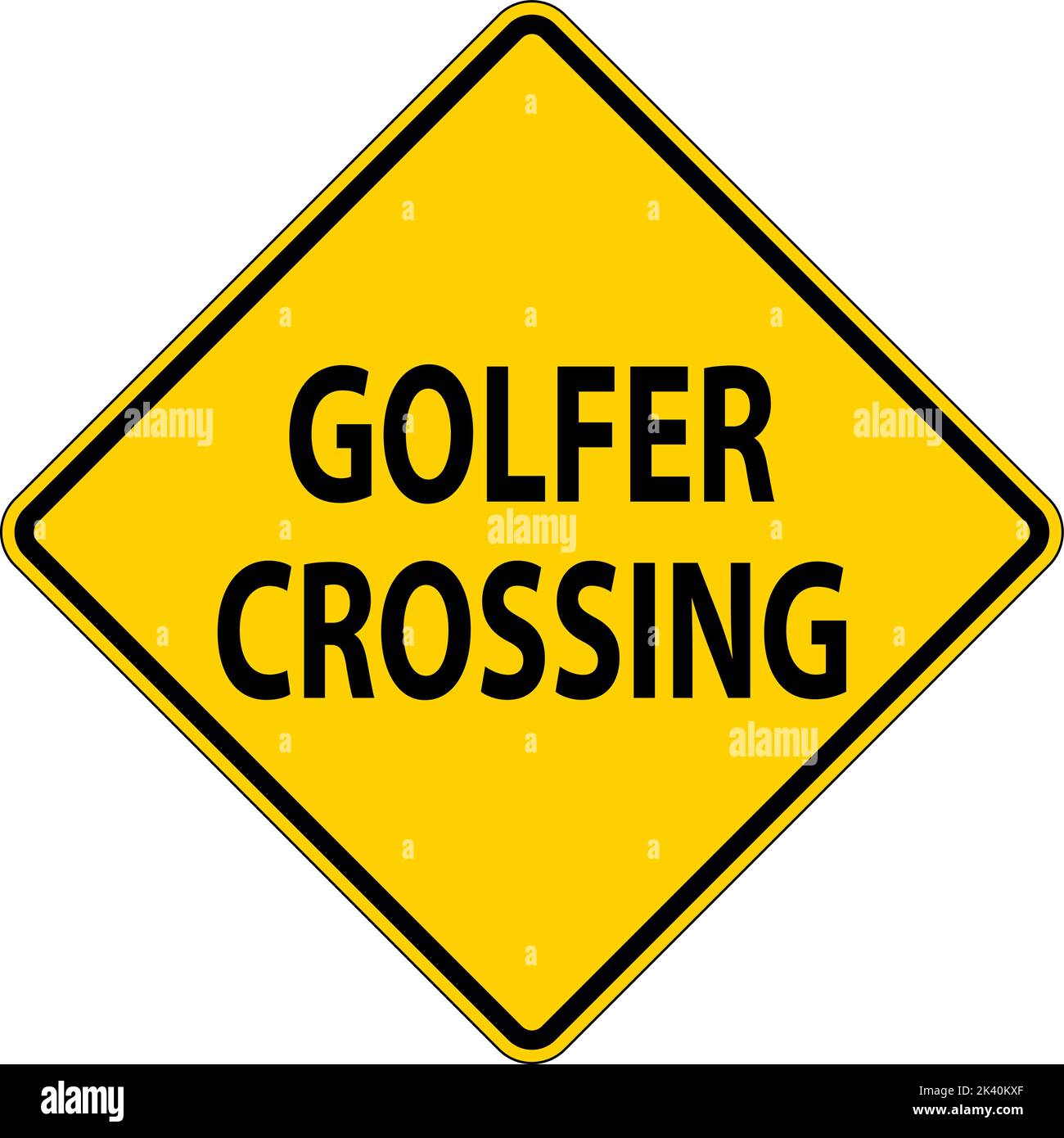 Golf course crossing Stock Vector Images - Alamy