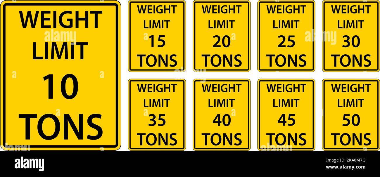 Weight limit symbol Stock Vector Images - Alamy