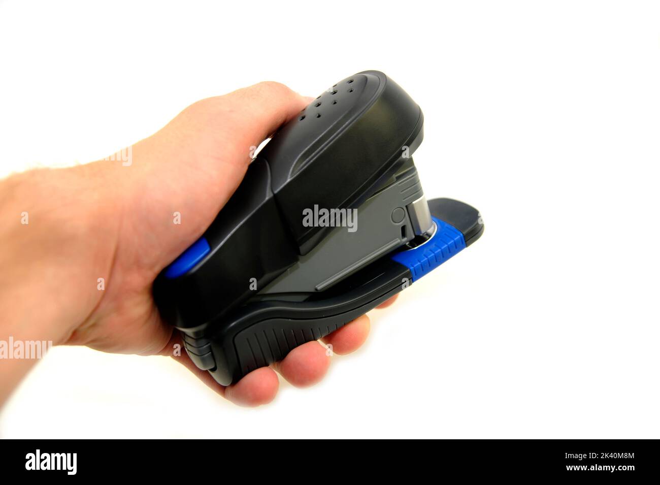 Black professional stapler isolated on white background stock photo ...