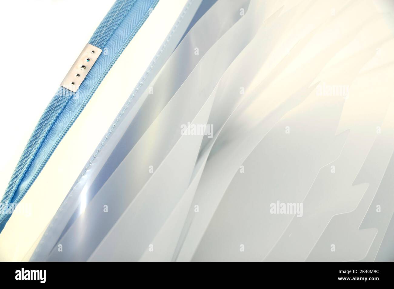 Deep blue file folder isolated on white stock photo Stock Photo - Alamy