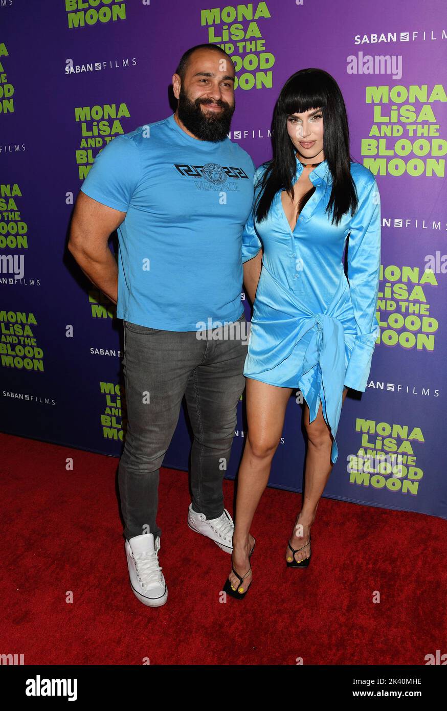 HOLLYWOOD, CA - SEPTEMBER 28: (L-R) Miro Barnyashev and CJ Perry attend ...