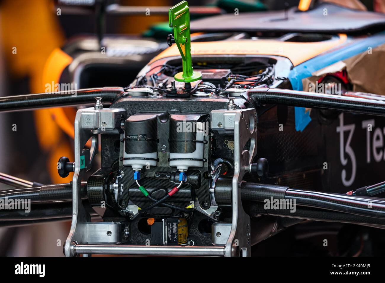 McLaren F1 Team MCL36, mechanical detail of the front suspension system ...