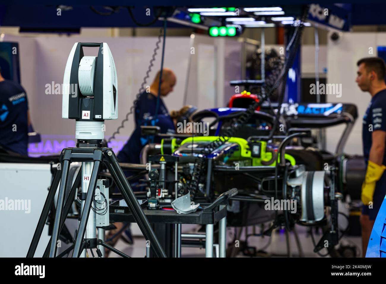Williams Racing FW44, mechanical detail of the lens scanner in the ...