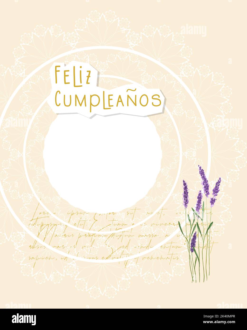 Feliz Cumpleanos Happy Birthday Written In Spanish Language Postcard