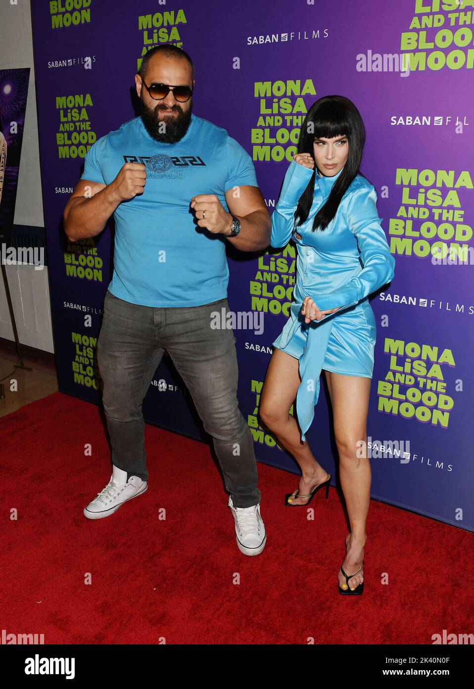 HOLLYWOOD, CA - SEPTEMBER 28: (L-R) Miro Barnyashev and CJ Perry attend ...