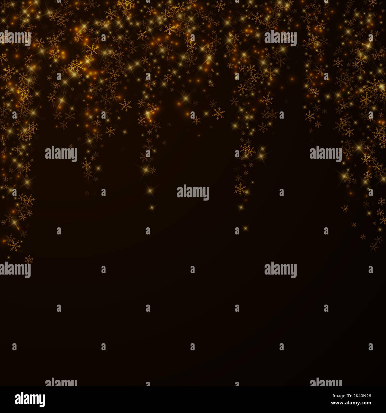 Christmas falling snow background. Subtle flying snow flakes and stars ...