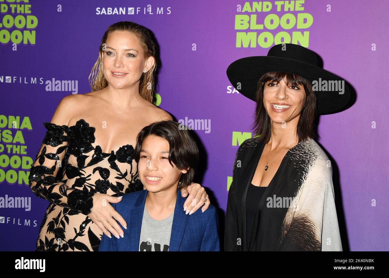 HOLLYWOOD, CA - SEPTEMBER 28: (L-R) Kate Hudson, Evan Whitten and ...